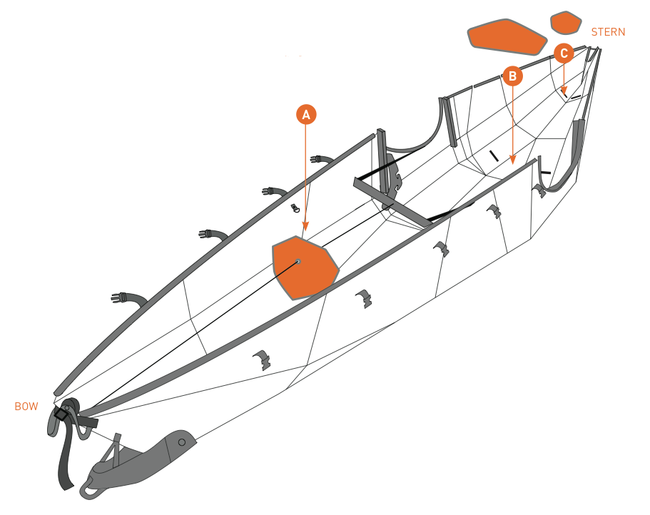 Coast XT 2021 Stern Bulkhead – Oru Kayak Europe